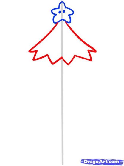 Karácsonyfa rajz lépésről lépésre | Karácsonyfa Világ