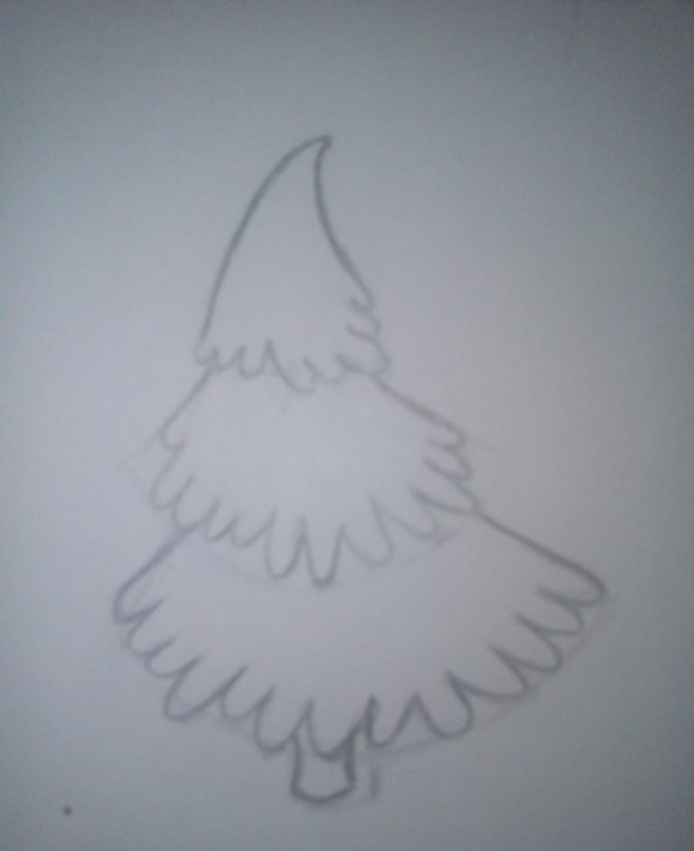 Karácsonyfa rajz lépésről lépésre | Karácsonyfa Világ